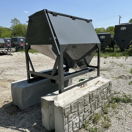 1 Ton Stationary - Short Bulk Bin with Fork Pockets - Green's Welding ...